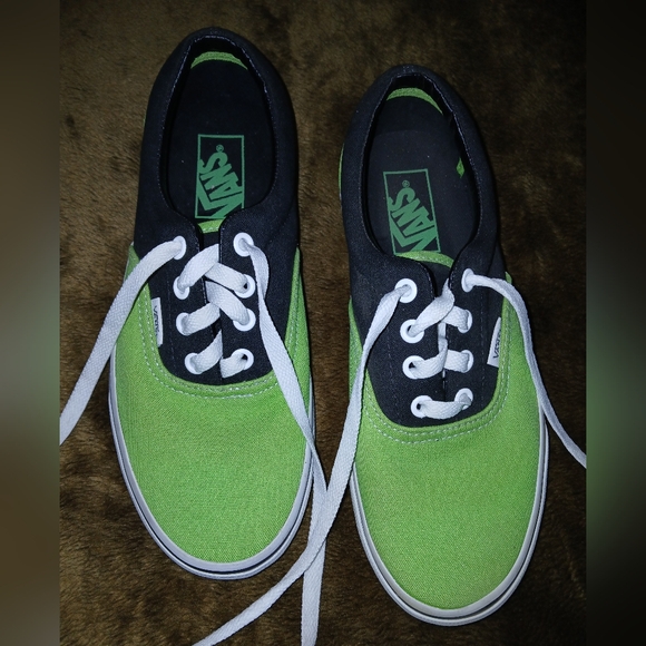 Vans | Shoes | Vans Era Lime Green And Black | Poshmark